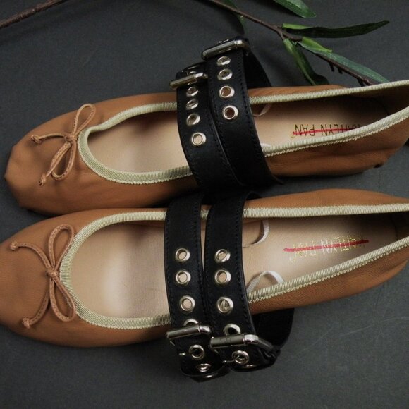 Kaitlyn Pan | Shoes | Nwt Kaitlyn Pan Rina Buckled Lace Up Ballet Flats ...